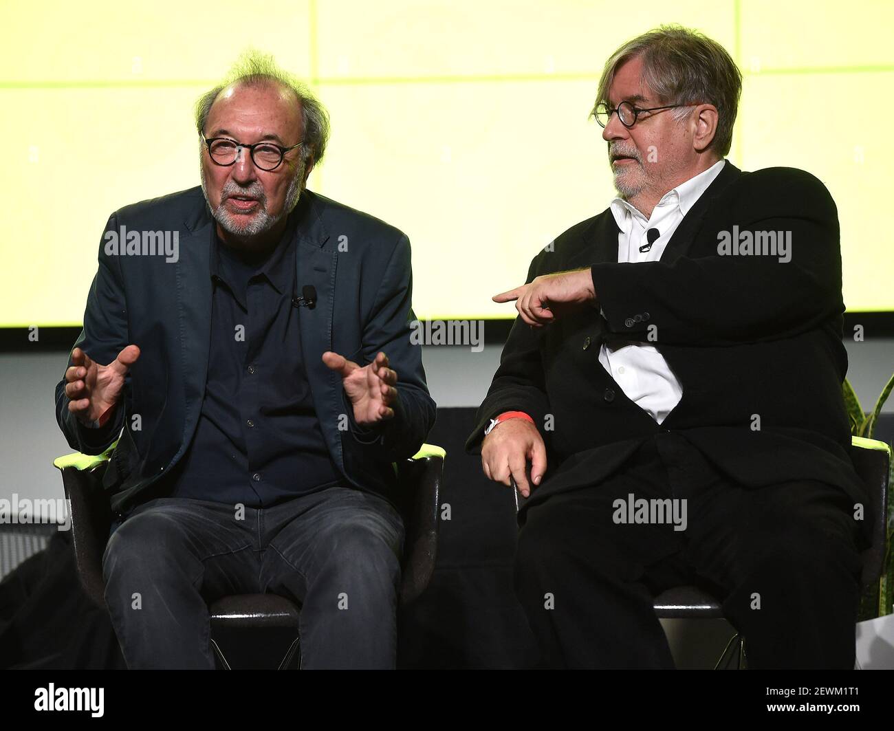 James L. Brooks, and Matt Groening attends the 600th episode ...