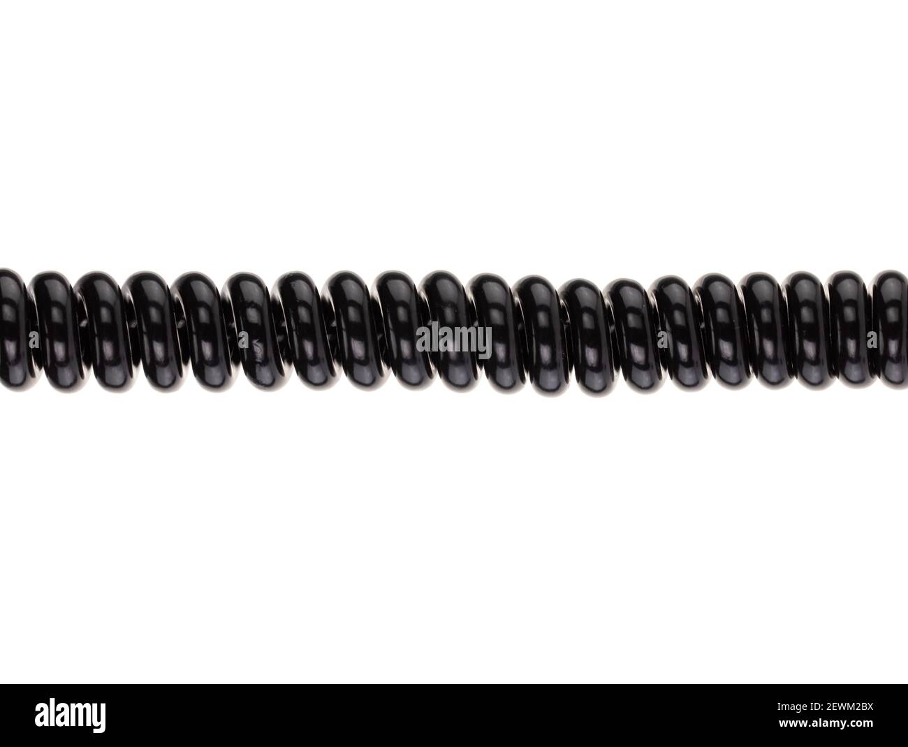 Electrical cable twisted spiral isolated on white background Stock ...