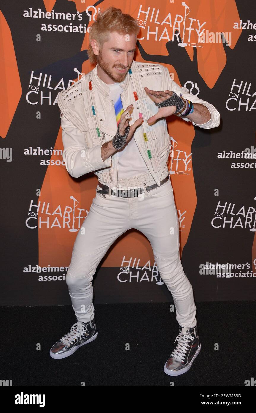 Musician Nicholas Petricca of Walk The Moon arrives at the Hilarity for ...