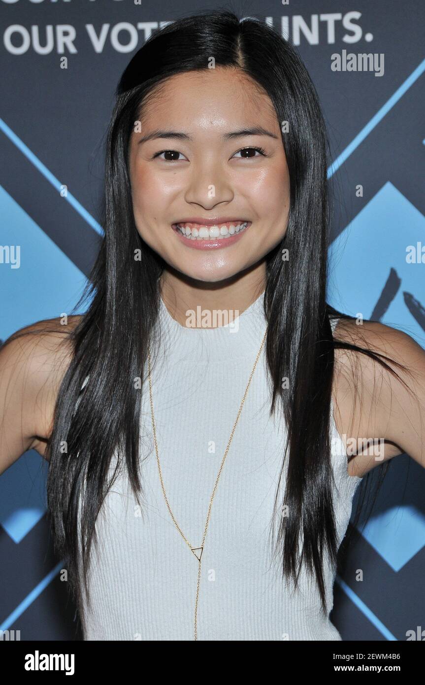 Ashley Liao arrives at the #IAmAsianAmerican Concert held at the ...