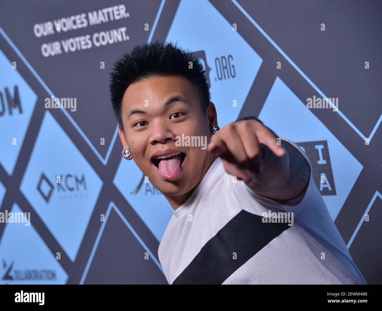 Singer AJ Rafael arrives at the #IAmAsianAmerican Concert held at the ...