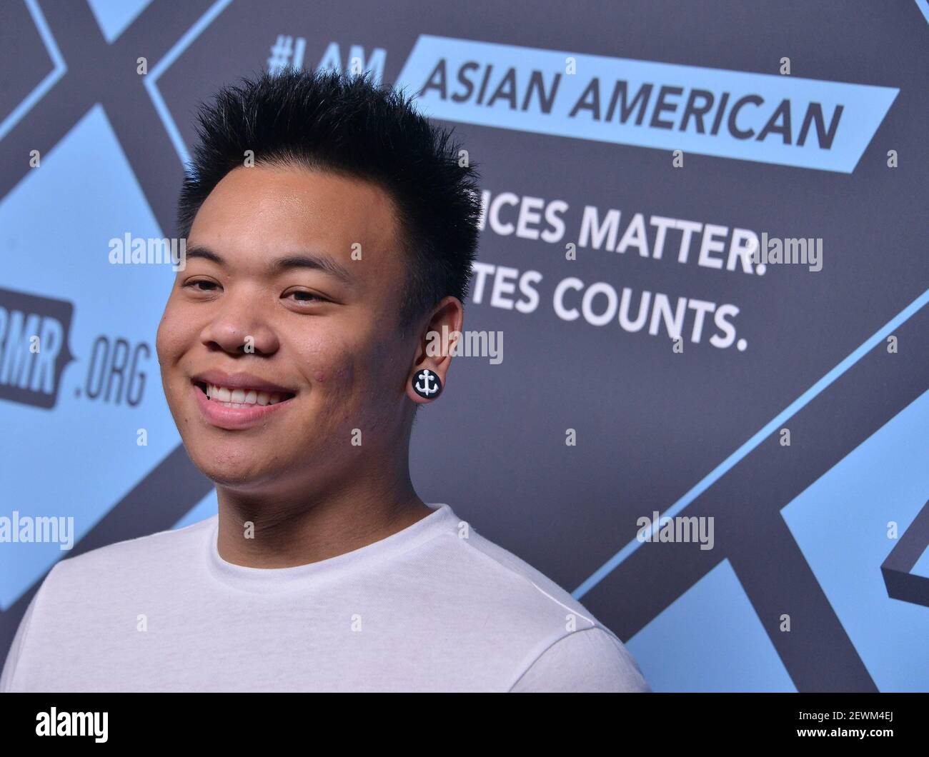 Singer AJ Rafael arrives at the #IAmAsianAmerican Concert held at the ...