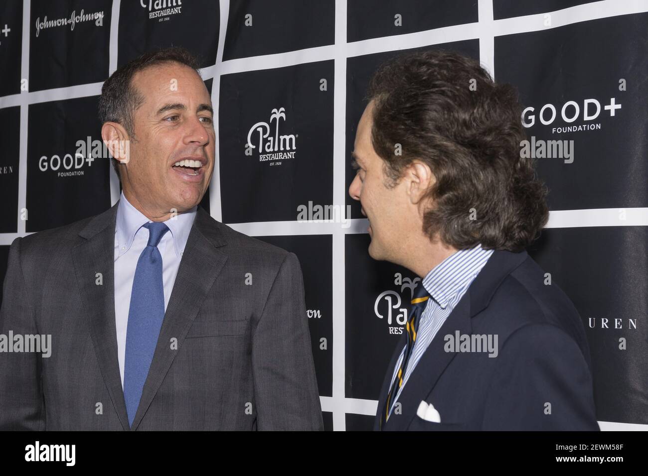 Jerry Seinfeld (L) and David Lauren attend the GOOD+ Foundation's ...