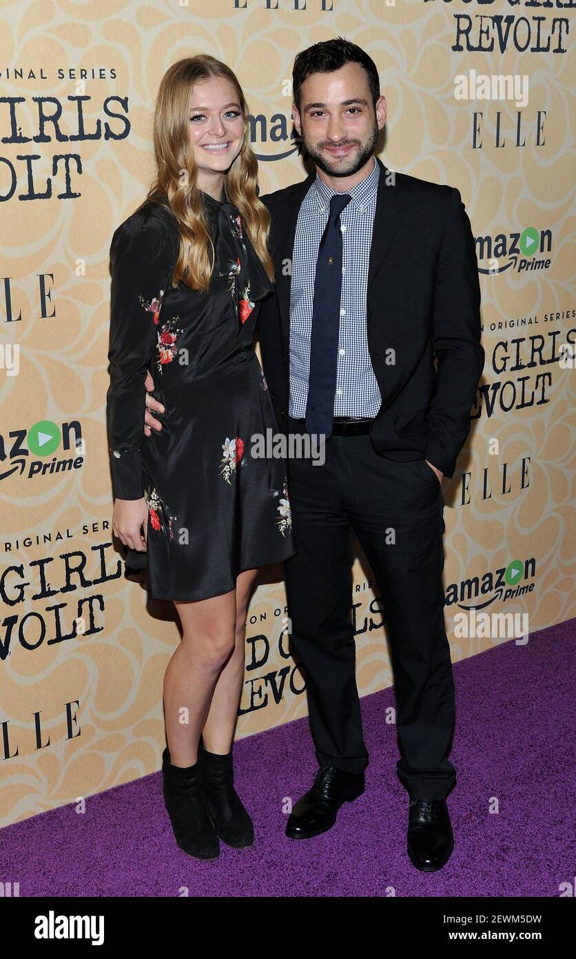 Actor Teddy Bergman (R) attends the premiere screening of "Good Girls ...