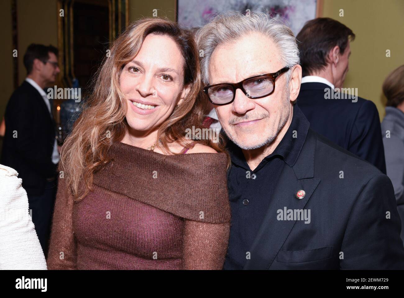 Daphna Kastner and Harvey Keitel attend Susan Gutfreund hosts ...