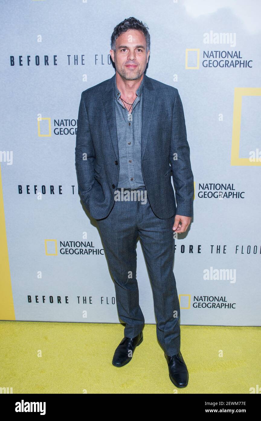 NEW YORK CITY- OCTOBER 20: Mark Ruffalo attends National Geographic ...