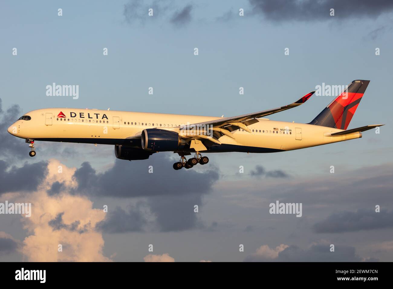 AMSTERDAM, NETHERLANDS - Sep 12, 2020: Delta Air Lines (DL / DAL) on ...