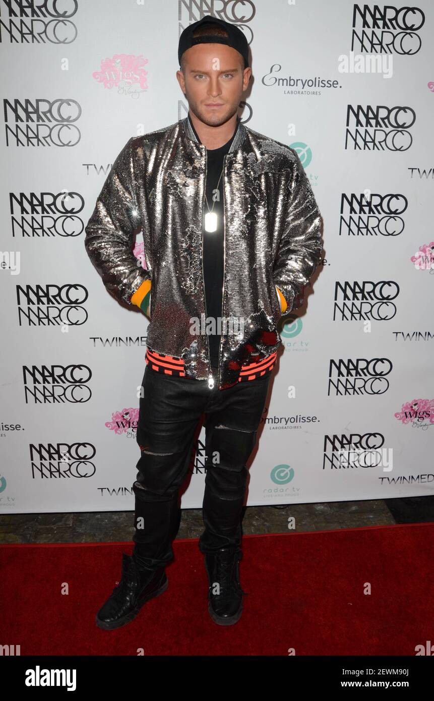August Getty at the Marco Marco Fashion Show at the Globe Theater in ...