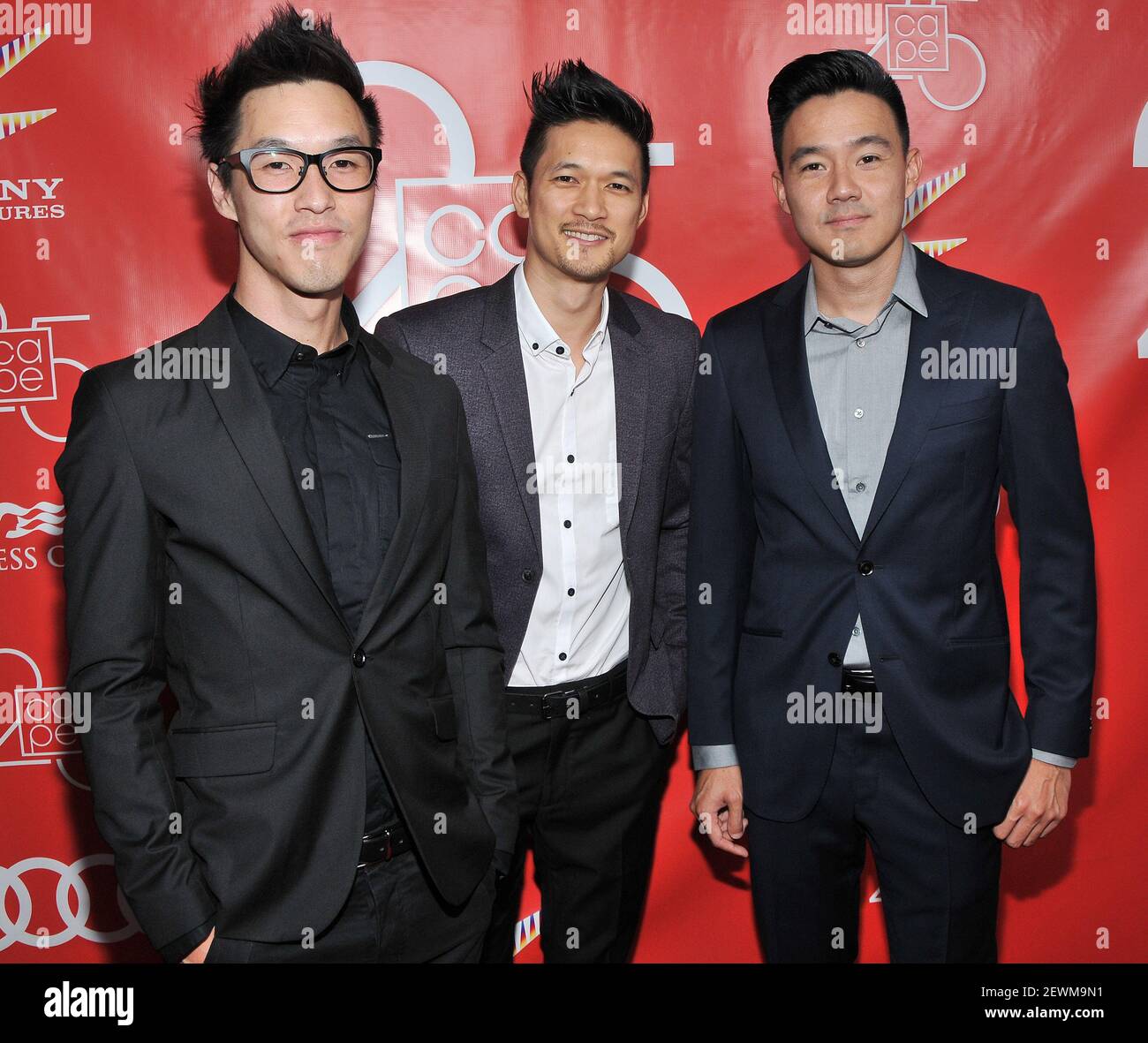 (L-R) Wesley Chan, Harry Shum Jr and Philip Wang at CAPE's 25th Anniversary Gala held at The ...