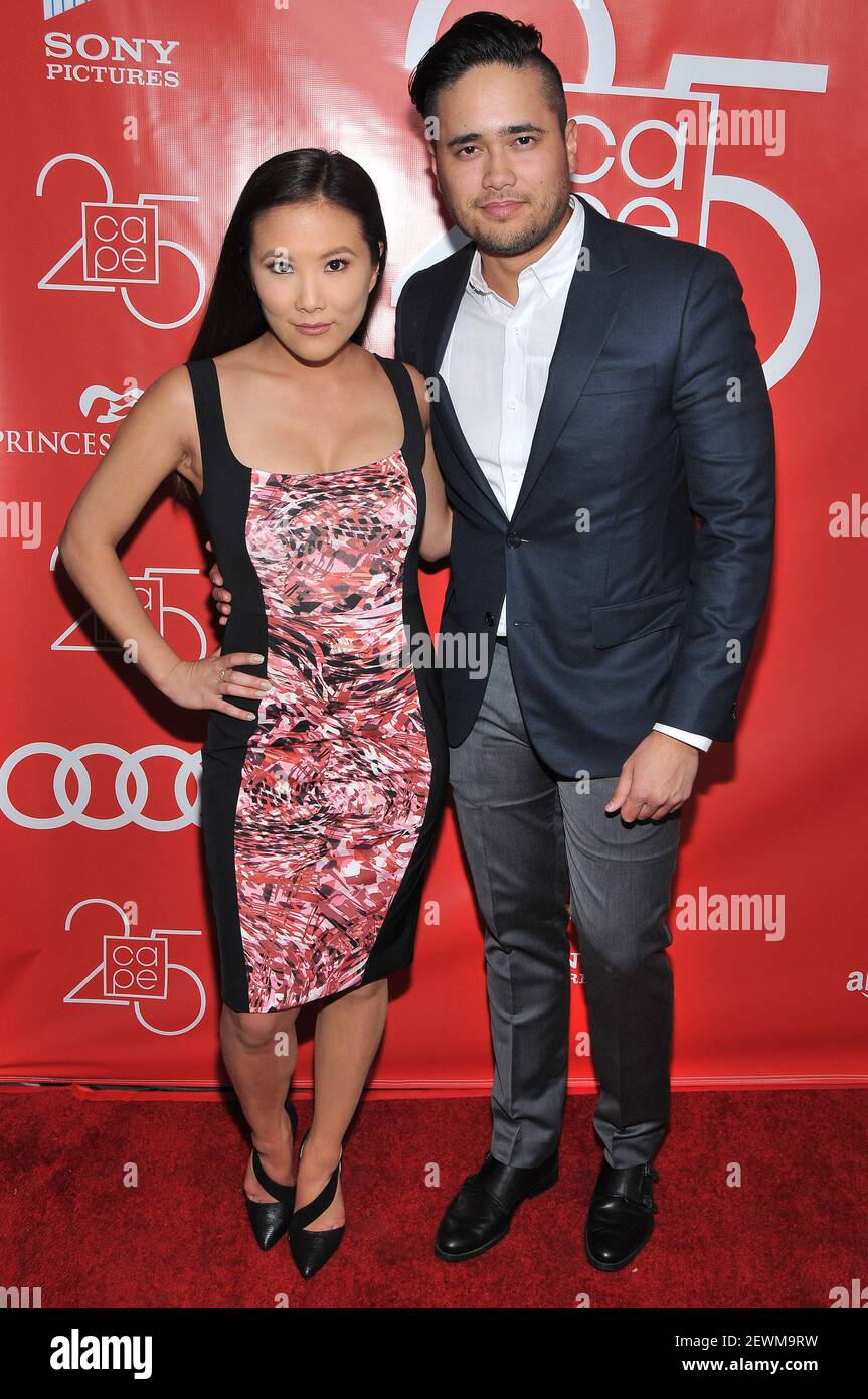 (L-R) Ally Maki and Travis Atreo at CAPE's 25th Anniversary Gala held at The Belasco in Los ...