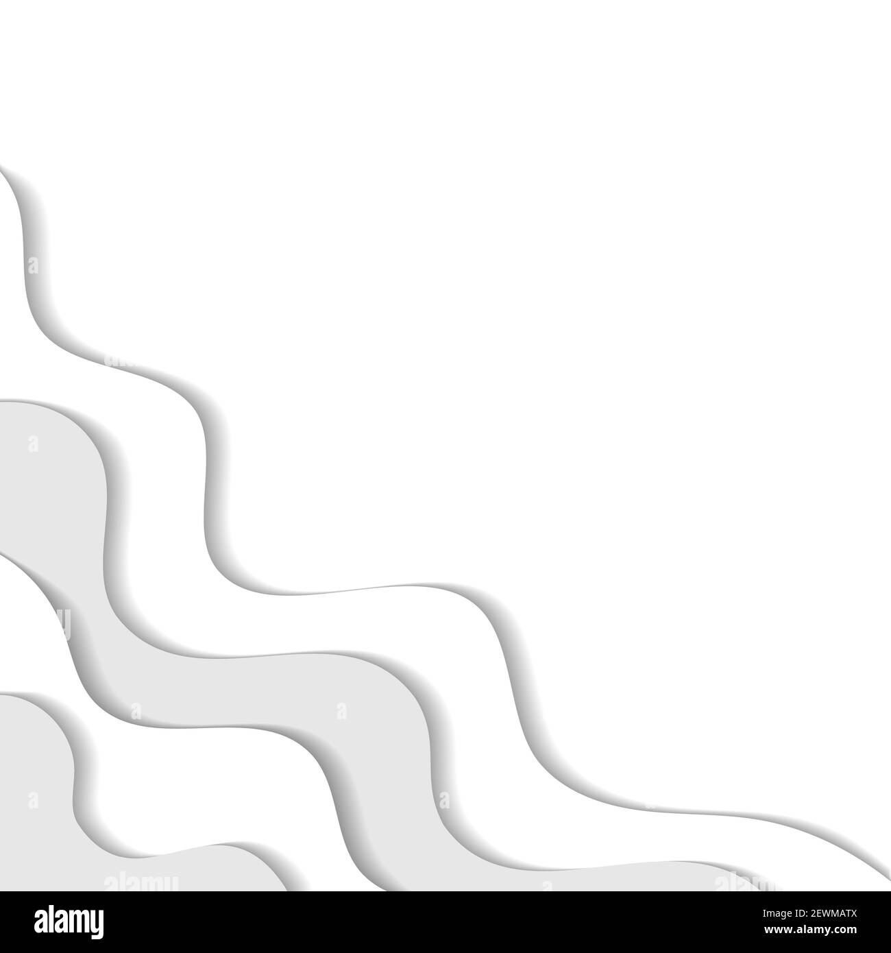 Paper cut out background for design in light colors with blank white ...