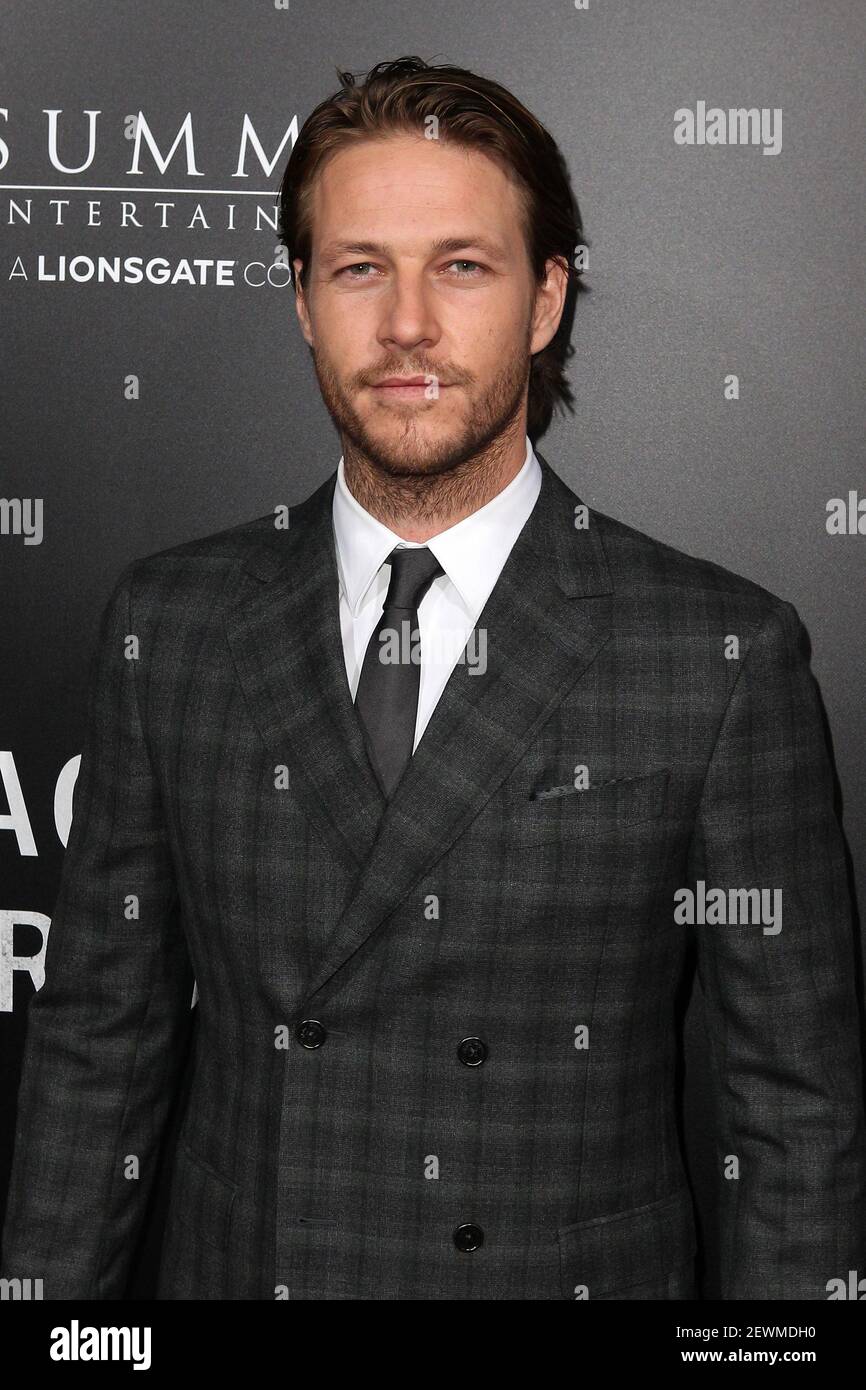 Luke Bracey attends the screening of Summit Entertainment's 'Hacksaw ...