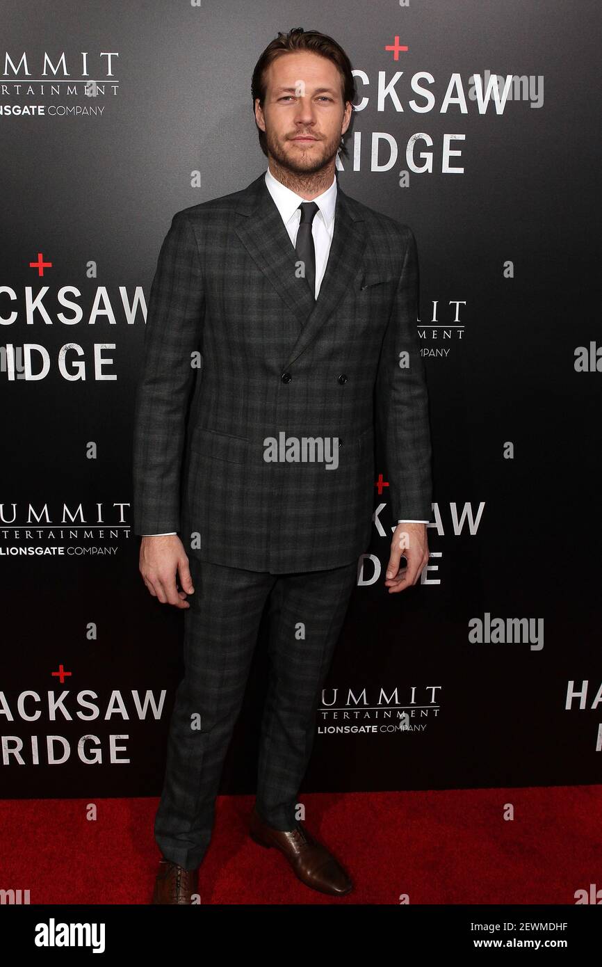 Luke Bracey attends the screening of Summit Entertainment's 'Hacksaw ...