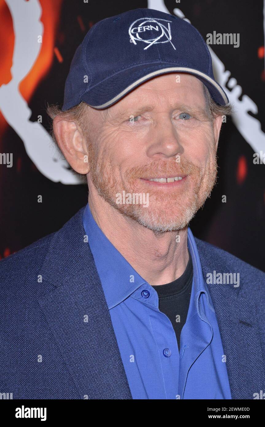 Director Ron Howard arrives at the "Inferno" Los Angeles Screening held ...