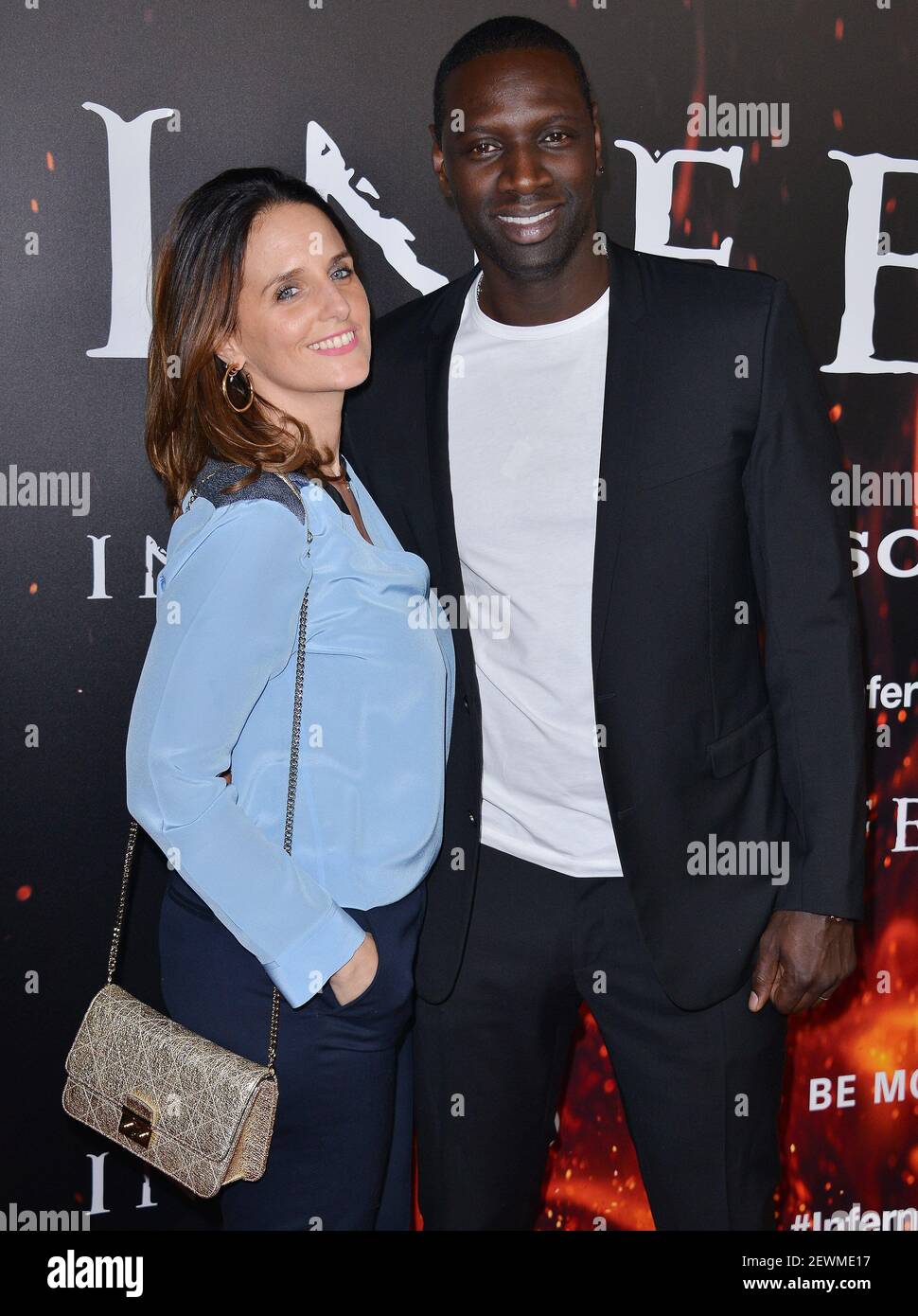 (L-R) Helene Sy and Omar Sy arrives at the "Inferno" Los Angeles ...