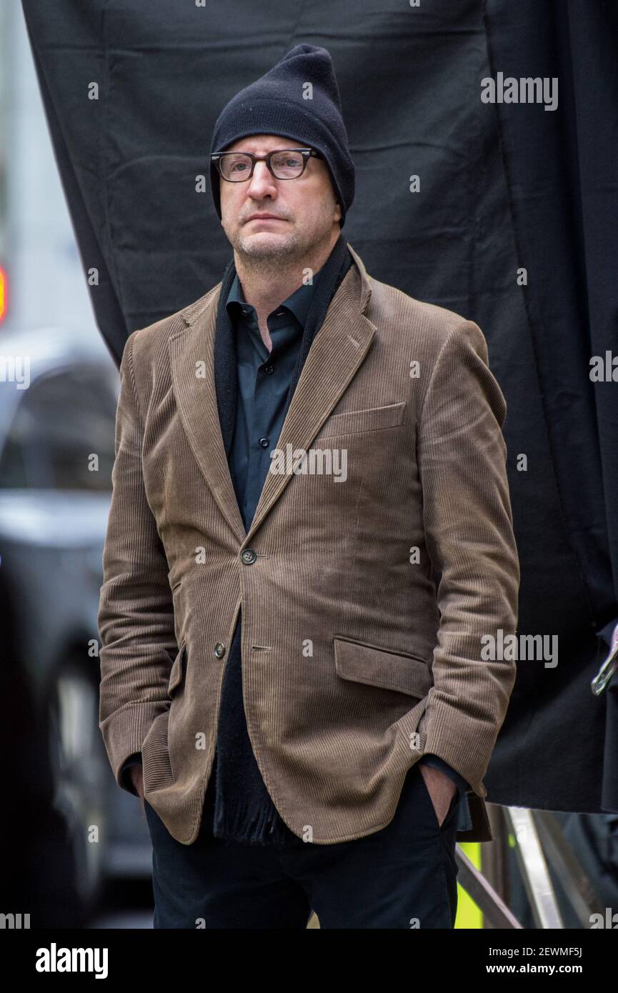 Steven Soderbergh, on the film set of 'Ocean's Eight' in Midtown, New ...