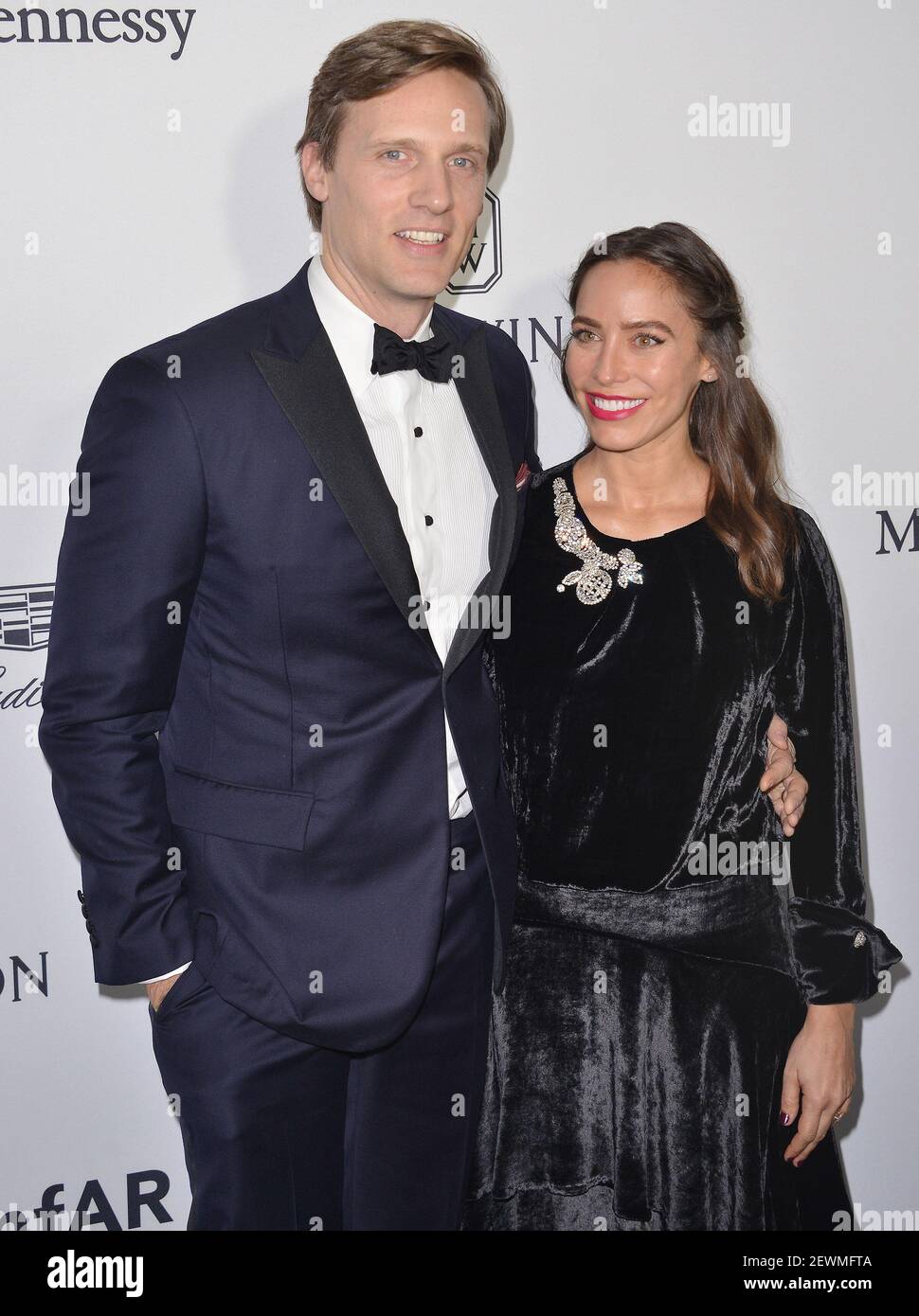 (L-R) Teddy Sears and Milissa Sears arrives at amfAR's Inspiration Gala ...