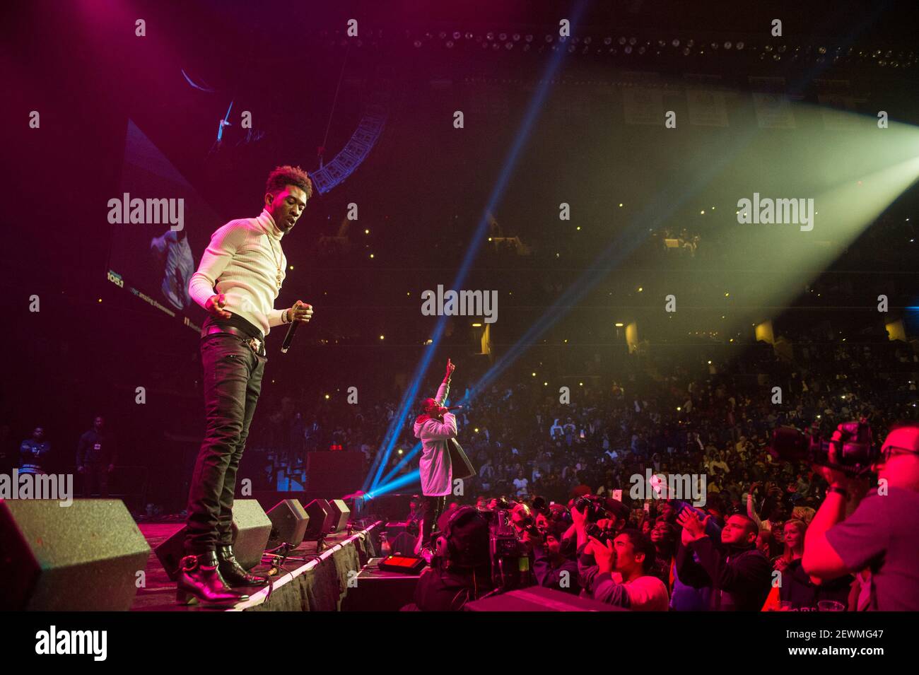 Desiigner, on stage at Power 105.1 Powerhouse Concert at the Barclays ...