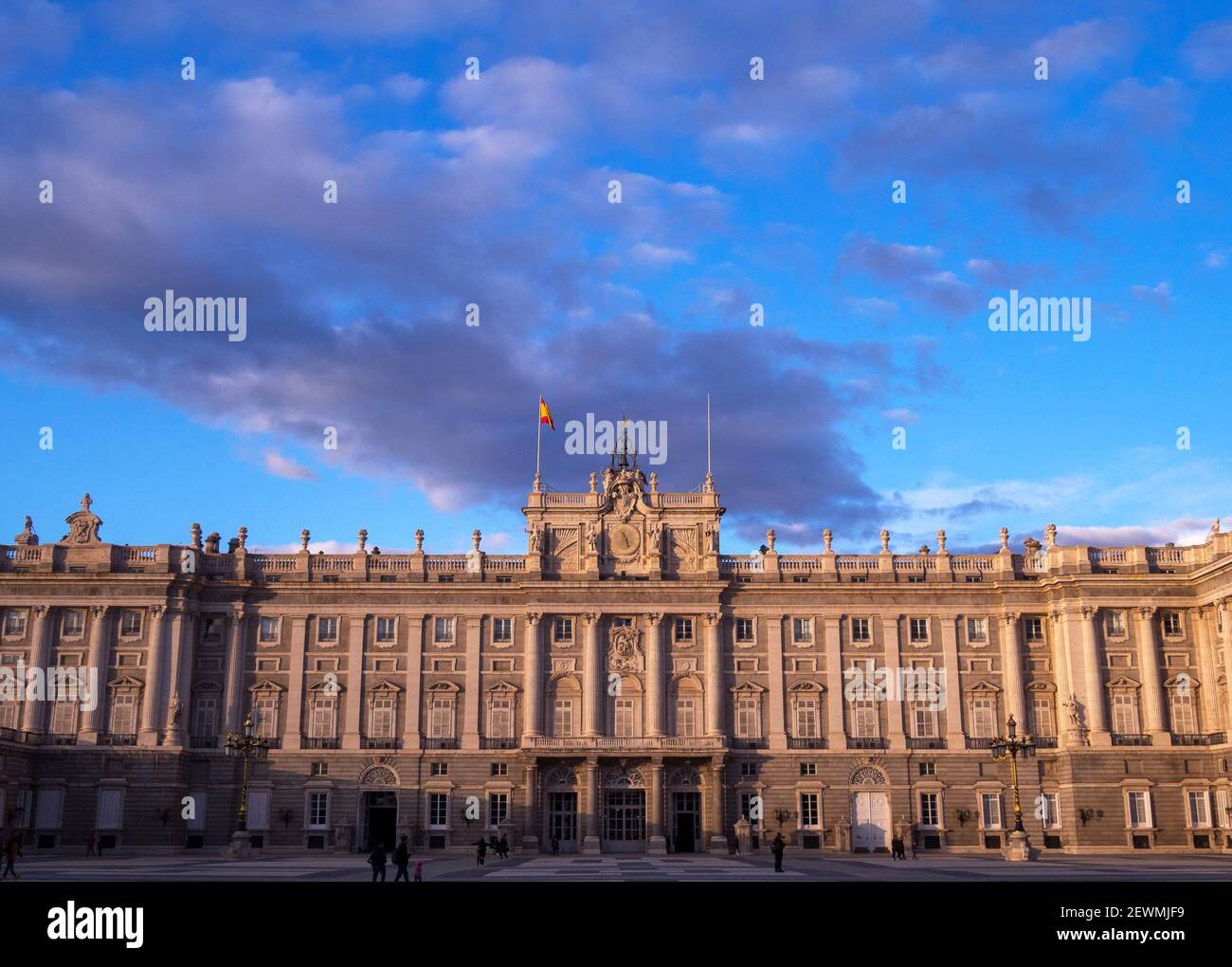 Madrid royal palace sunset hi-res stock photography and images - Alamy