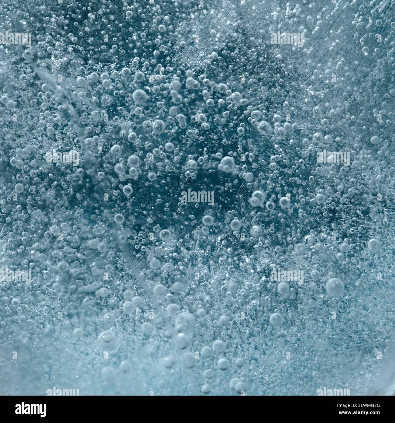 Iced texture with separate small round air bubbles trapped inside Stock ...