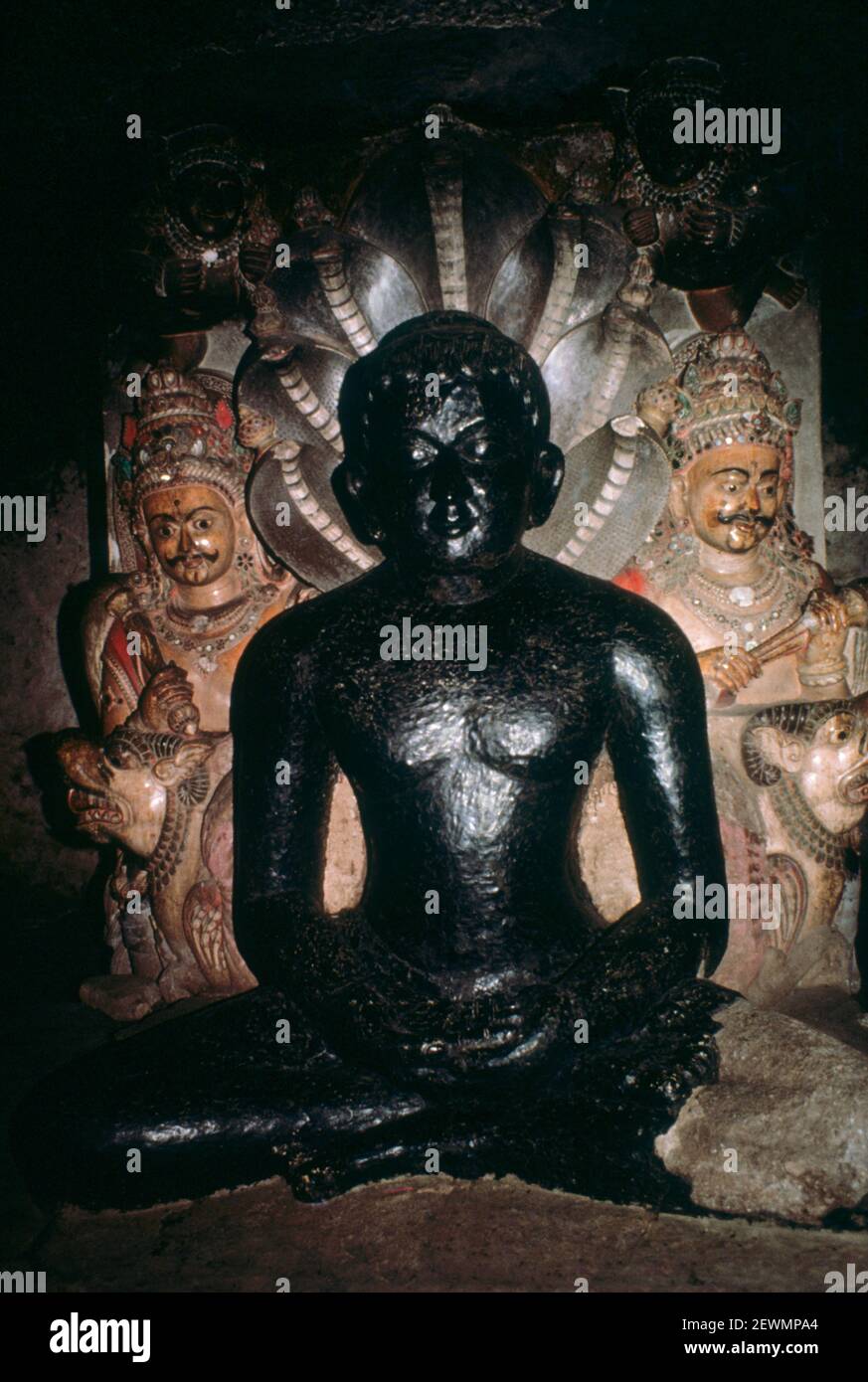 Cave 2, Modern work on ancient cave, Dharashiv Caves, Osmanabad ...