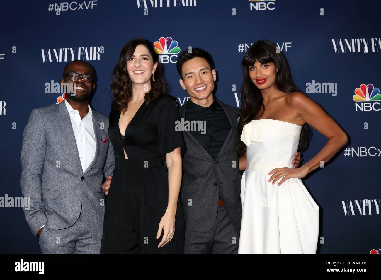 LOS ANGELES - NOV 2: William Jackson Harper, D'arcy Carden, Manny ...