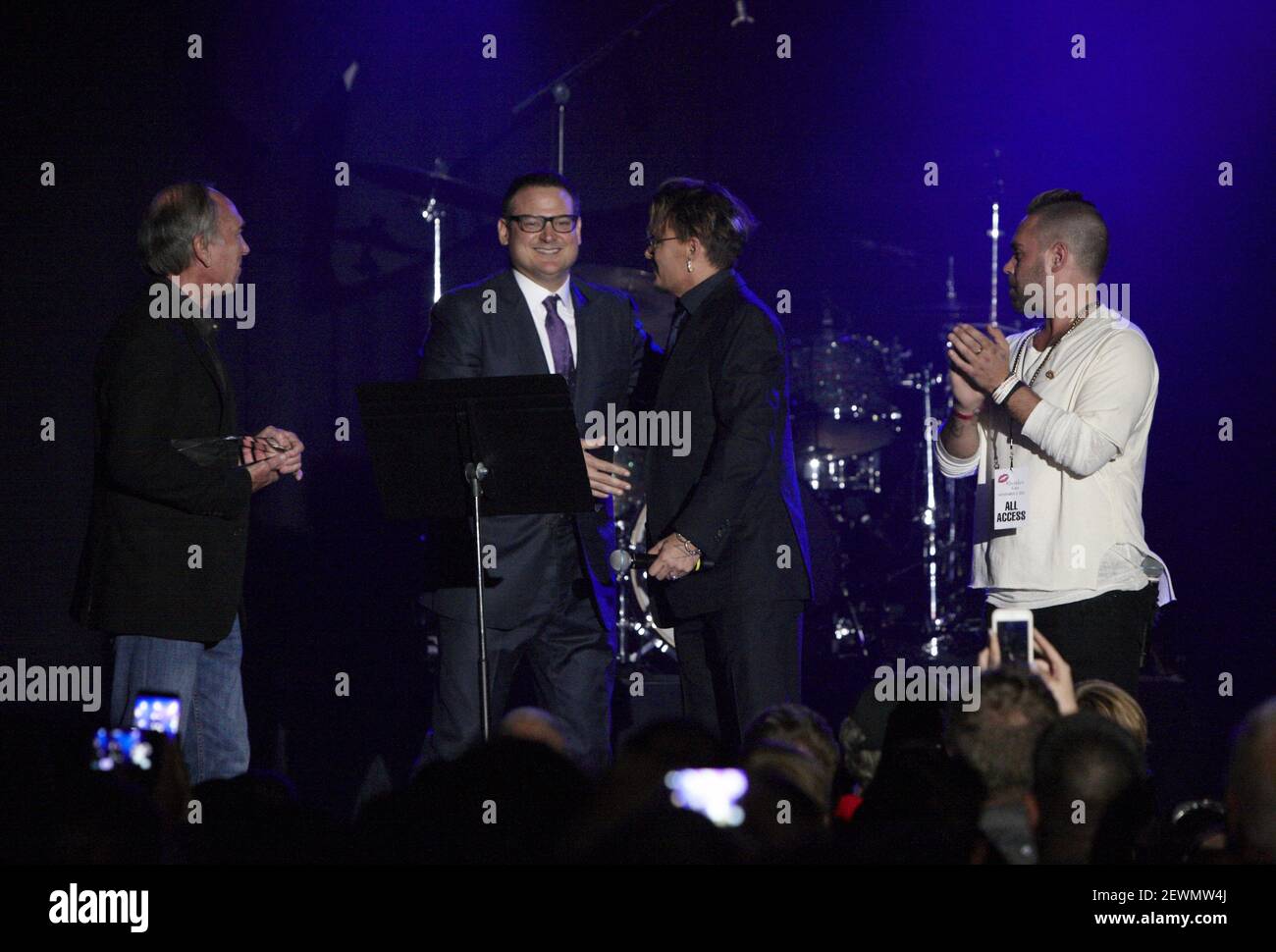 Marc Stefanski, Amin Miradi M.D., Johnny Depp, and Kyle Stefanski at ...