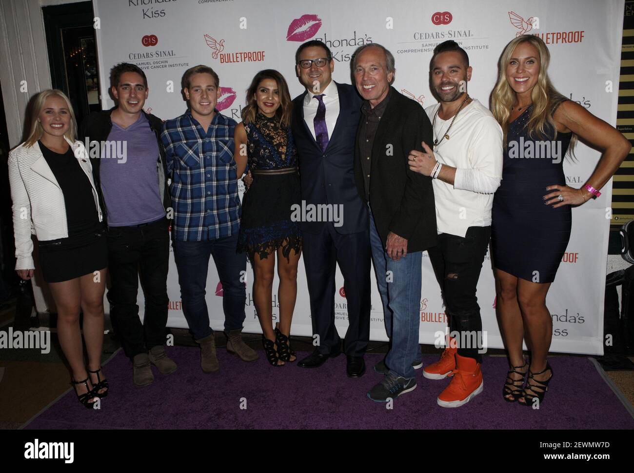 The Kyle Stefanski family attend the Rhonda's Kiss benefit concert at ...