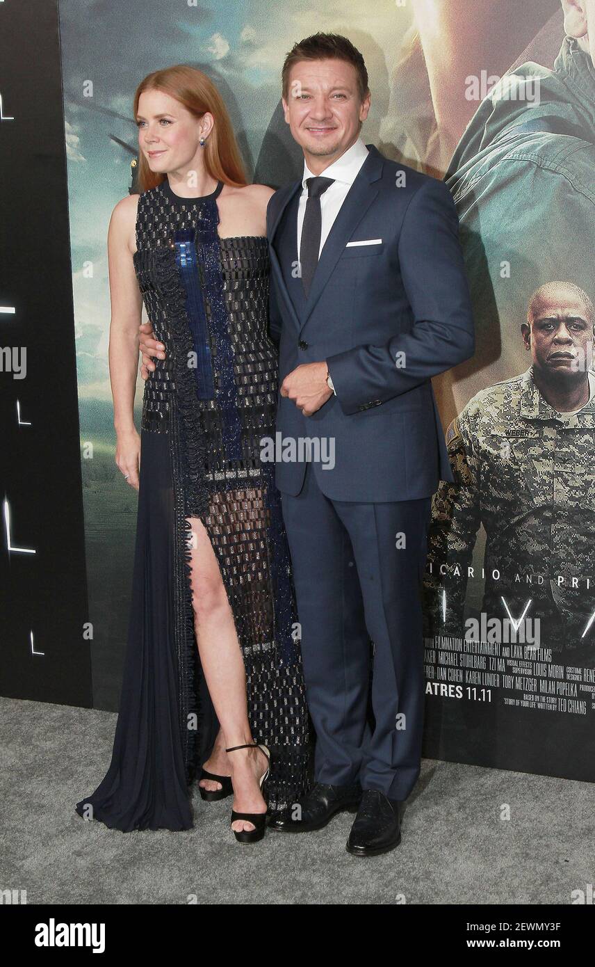 Amy Adams, Jeremy Renner. "Arrival" Los Angeles Premiere held at ...