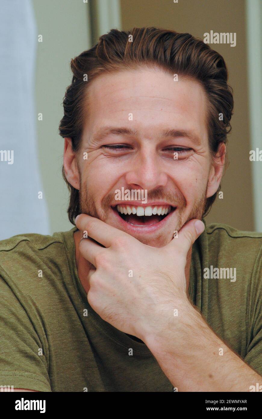 Luke Bracey at the Hollywood Foreign Press Association press conference ...