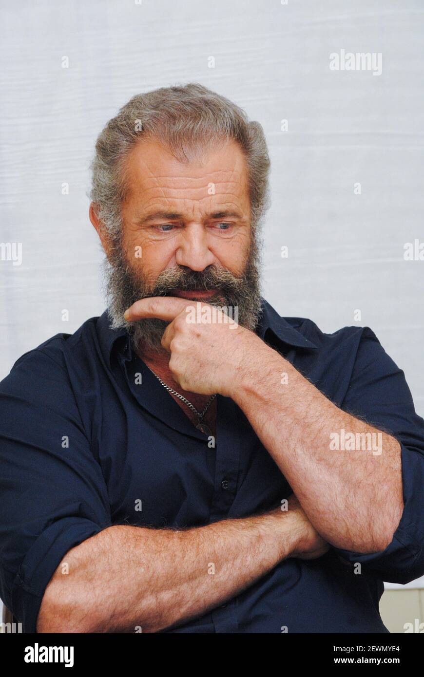Mel Gibson at the Hollywood Foreign Press Association press conference ...