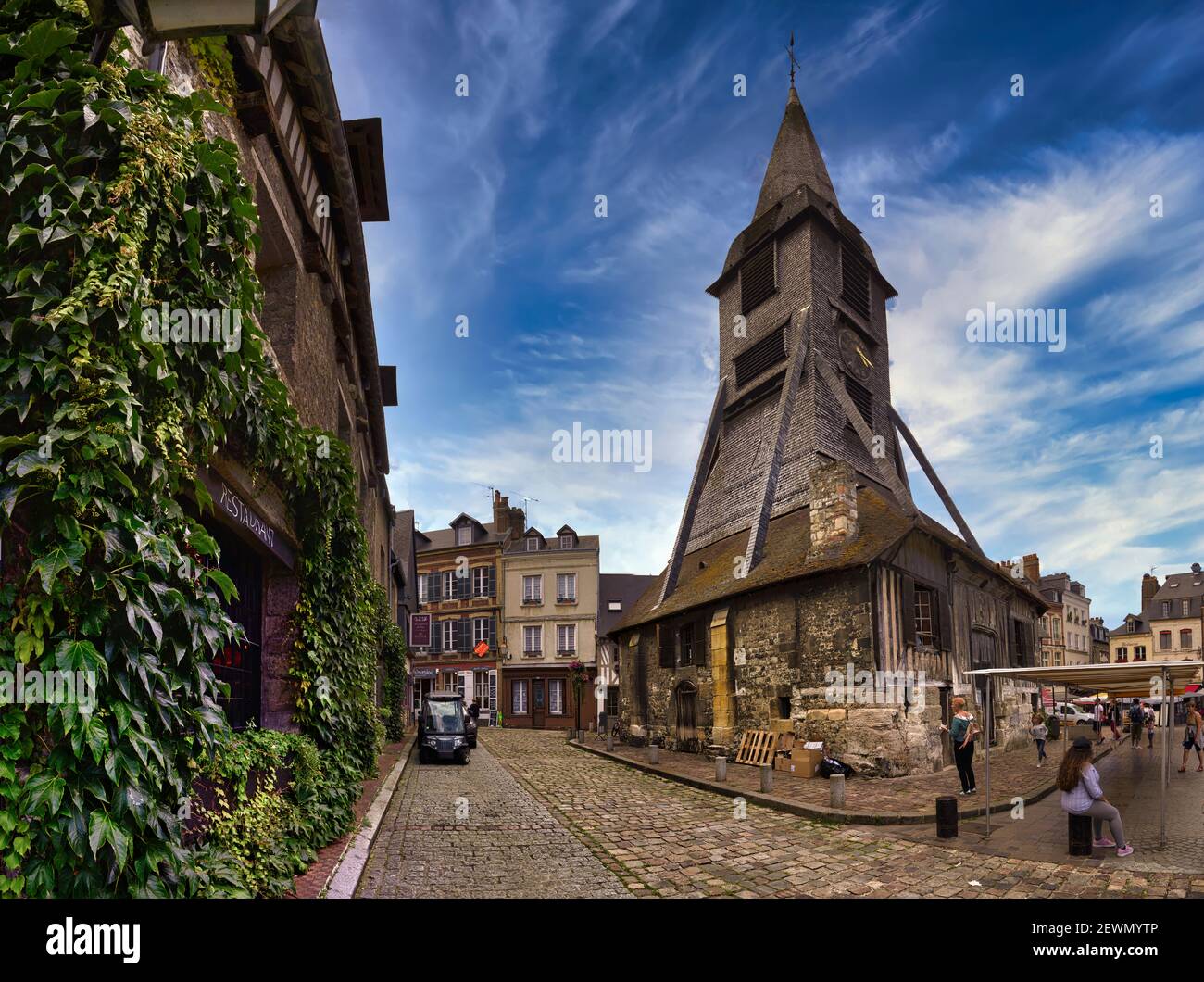 The Bell Tower of Saint-Catherine's Church in Honfleur on the Côte ...