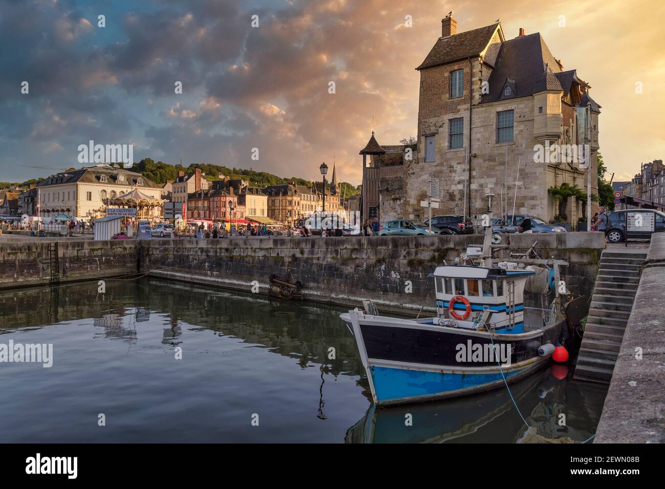 The harbour in Honfleur, Normandy, France Stock Photo - Alamy