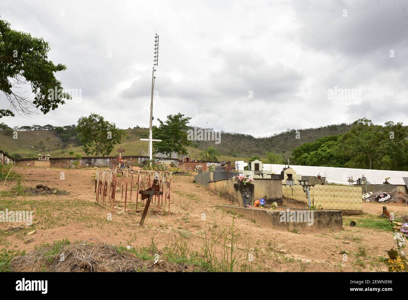 Paracatu (MG), Brazil, on November 4, 2016, one year after the dam ...