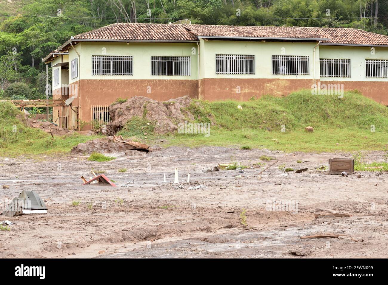 Paracatu (MG), Brazil, on November 4, 2016, one year after the dam ...