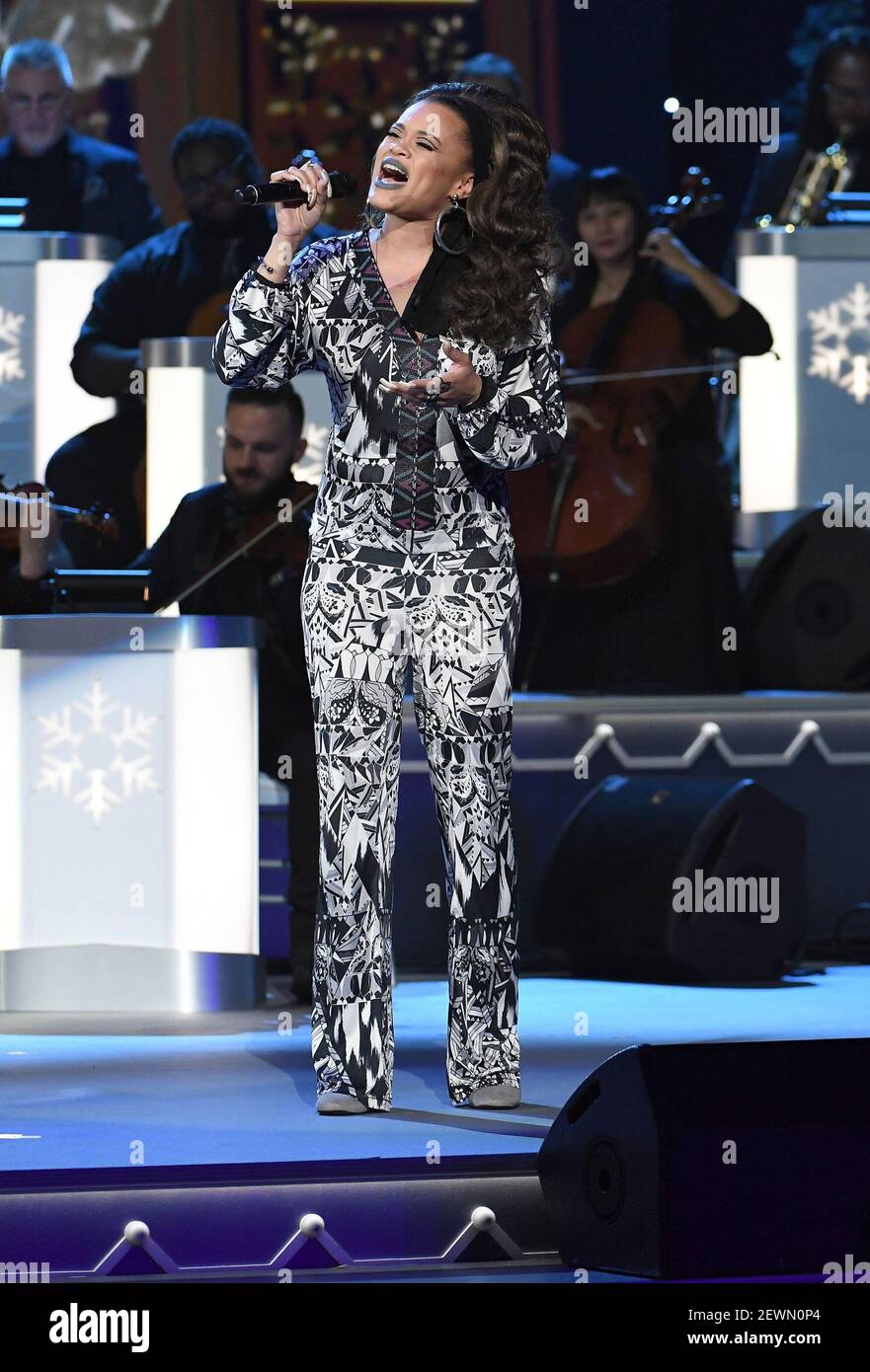 Andra Day. 2016 CMA Country Christmas held at the Grand Ole Opry House ...