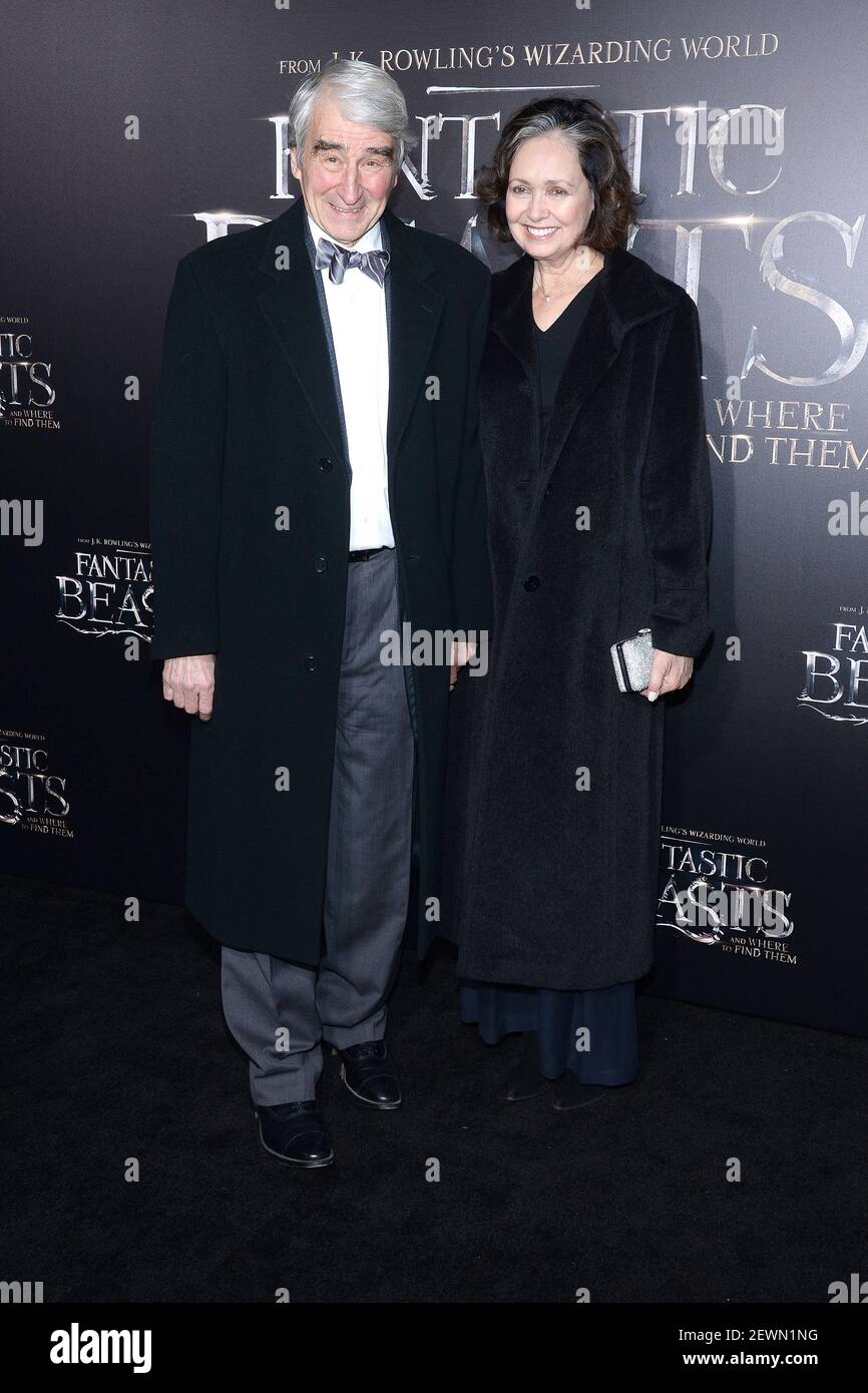 (L-R) Actor Sam Waterston and Lynn Louisa Woodruff attend the ...