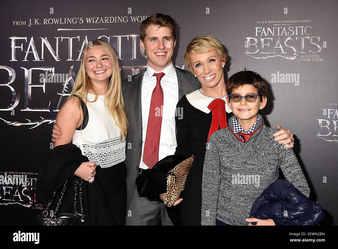 Barbara Corcoran and her children attend the "Fantastic Beasts and ...