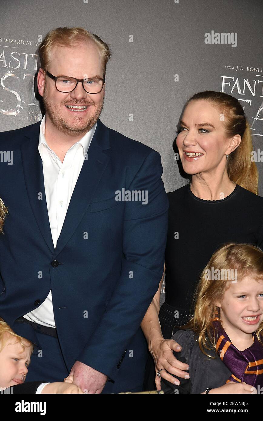 Jim Gaffagan and his family attend the "Fantastic Beasts and Where to ...