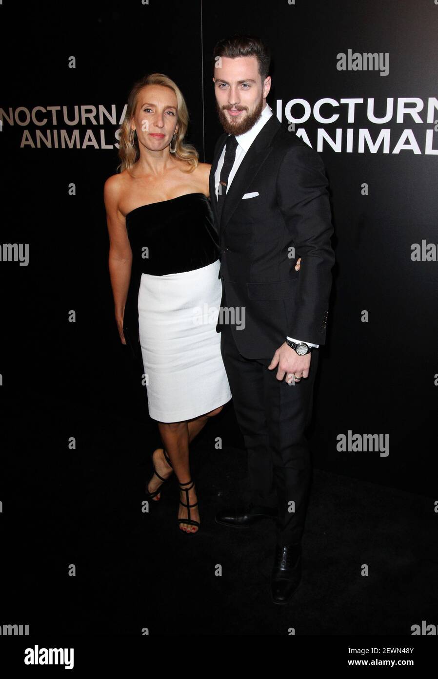 Aaron Taylor-Johnson with wife Sam Taylor-Johnson attending the ...