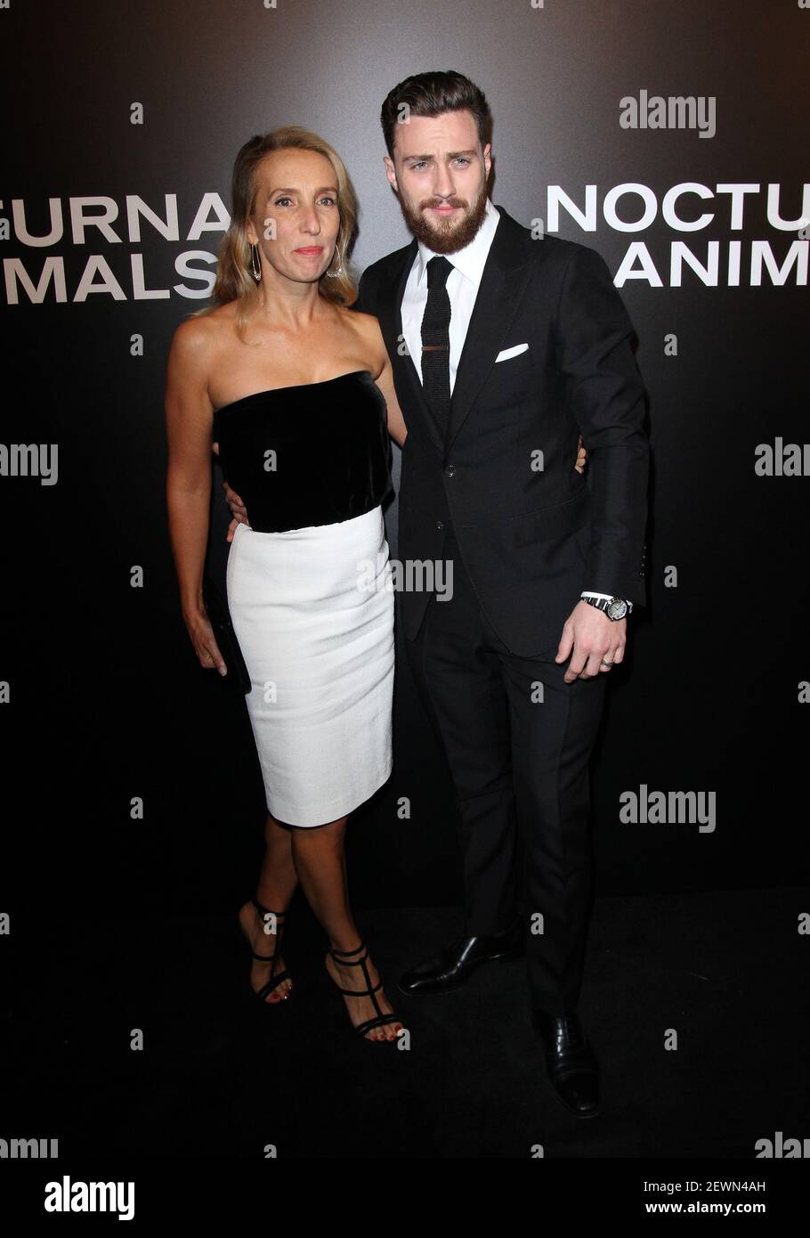 Aaron Taylor-Johnson with wife Sam Taylor-Johnson attending the ...