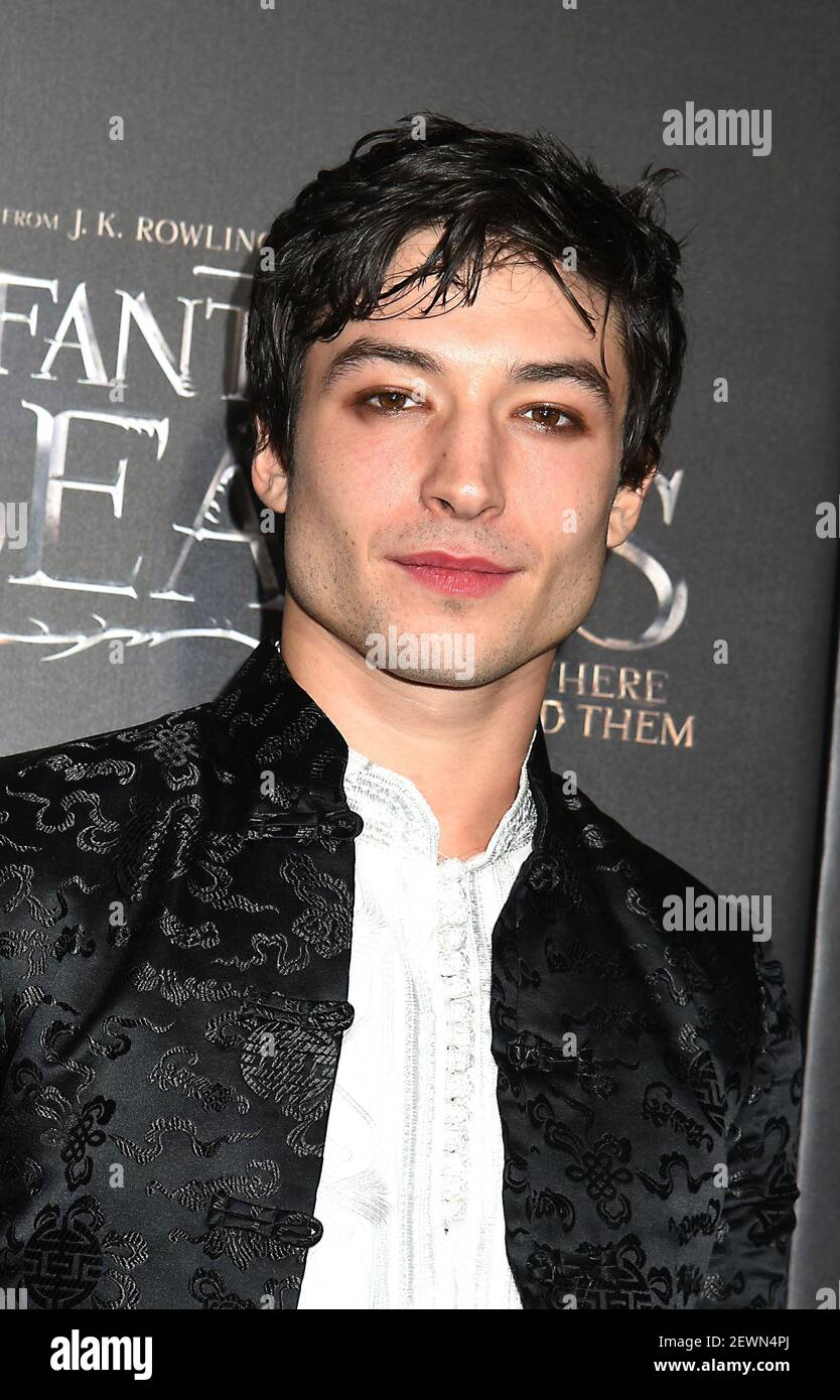 Ezra Miller attends the "Fantastic Beasts and Where to Find Them" World ...