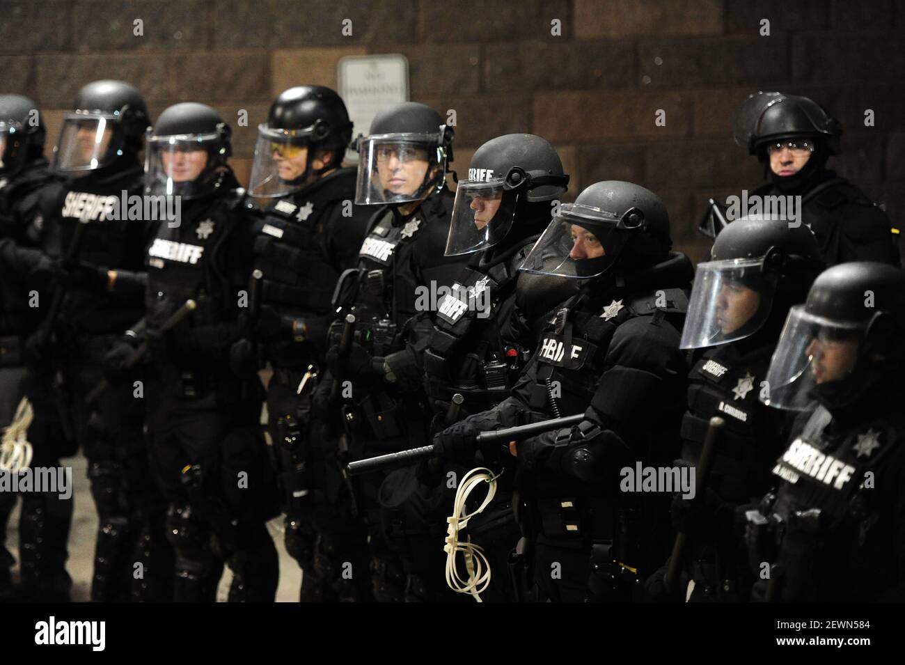 Protesters angry over President-elect Donald Trump were involved a ...