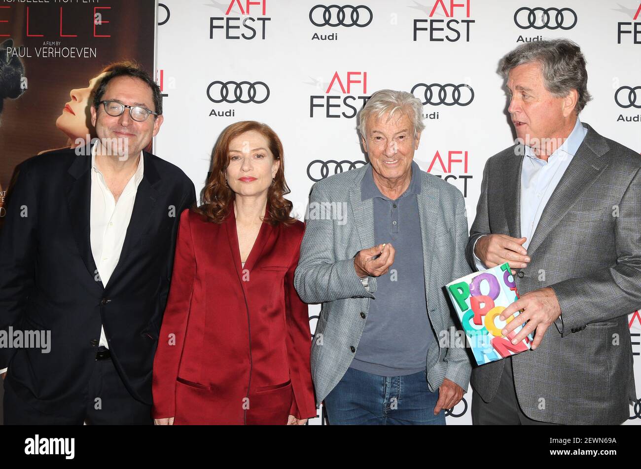 Michael Barker, Isabelle Huppert, Paul Verhoeven, Tom Bernard. AFI FEST ...
