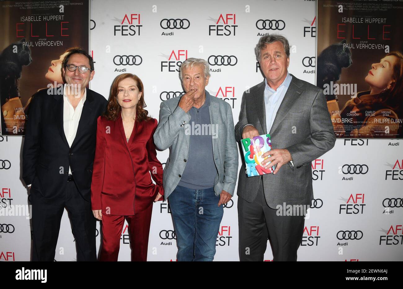 Michael Barker, Isabelle Huppert, Paul Verhoeven, Tom Bernard. AFI FEST ...