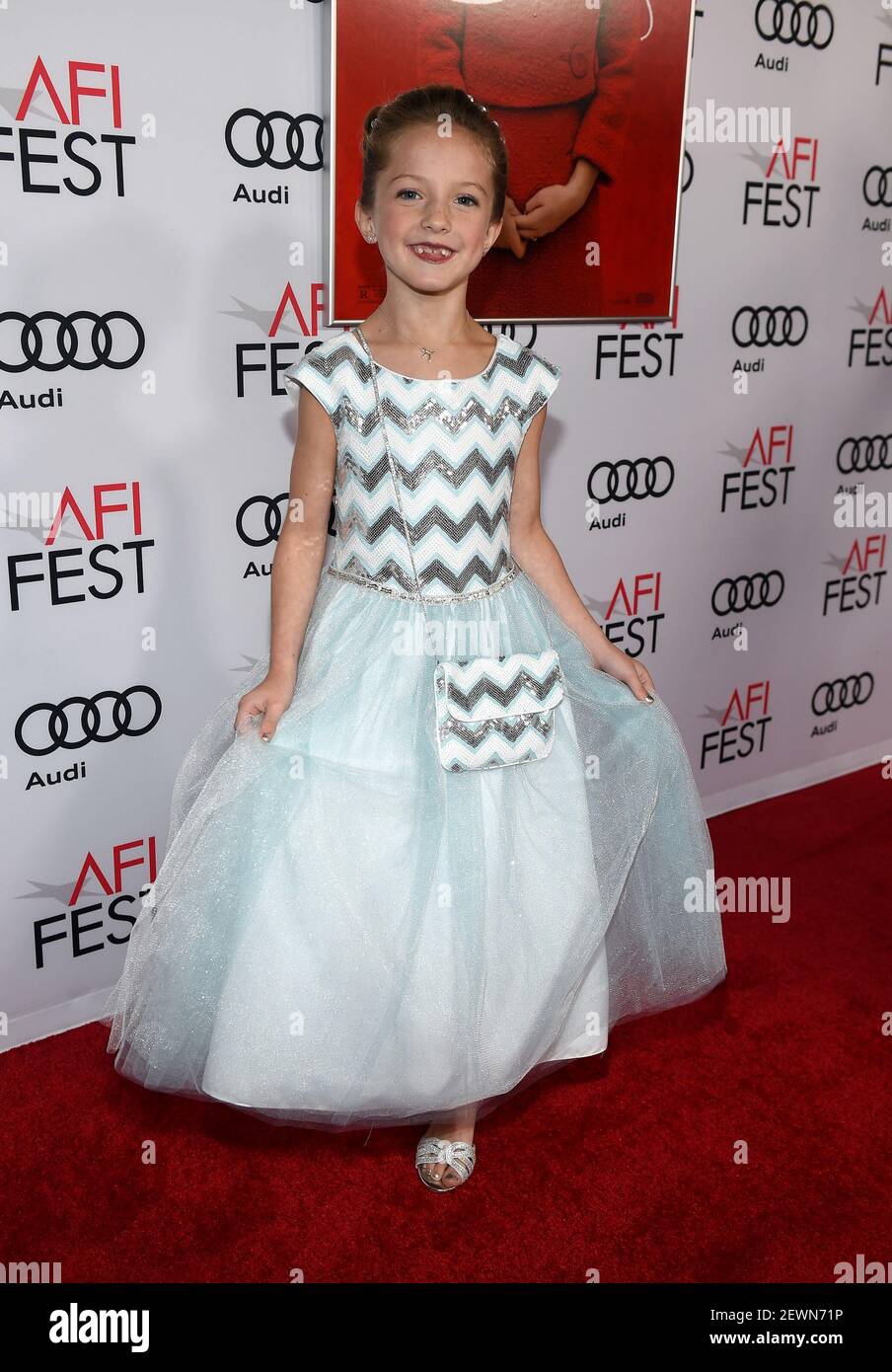 Sunnie Pelant attends the AFI Fest Gala Premiere of the Fox Searchlight film "Jackie" at the TCL ...