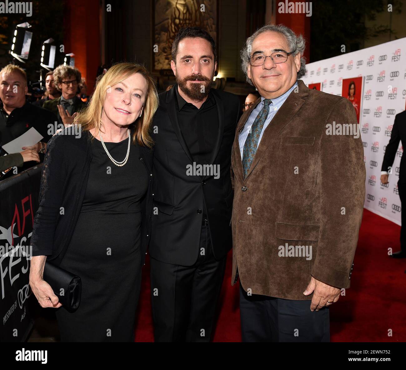 (L-R) Fox Searchlight President Nancy Utley, director Pablo Larrain and ...
