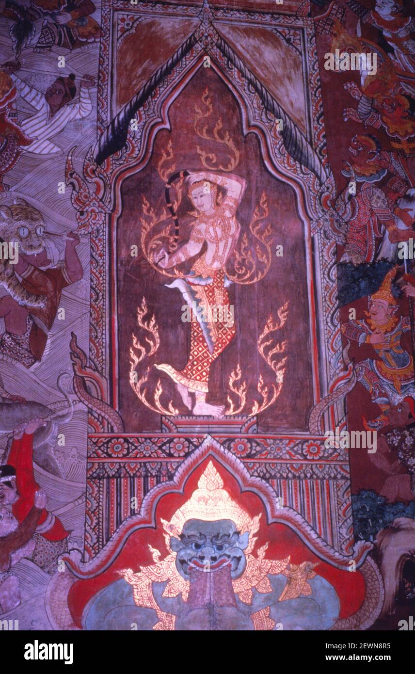 Torani wringing her hair while standing on Rahu the eclipse demon, The ...