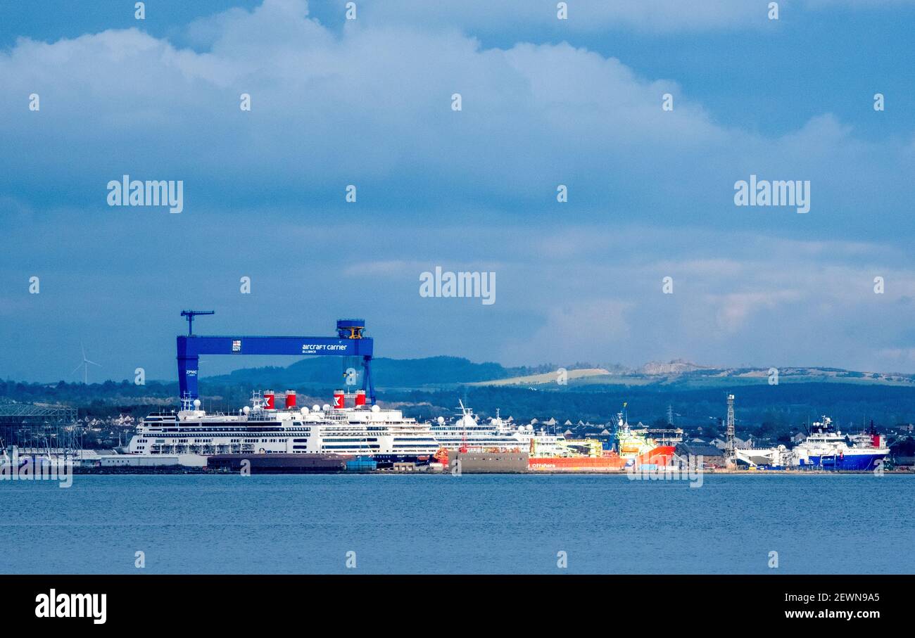 Fred Olsen Cruise Lines ships berthed at the Port of Rosyth, Fife ...