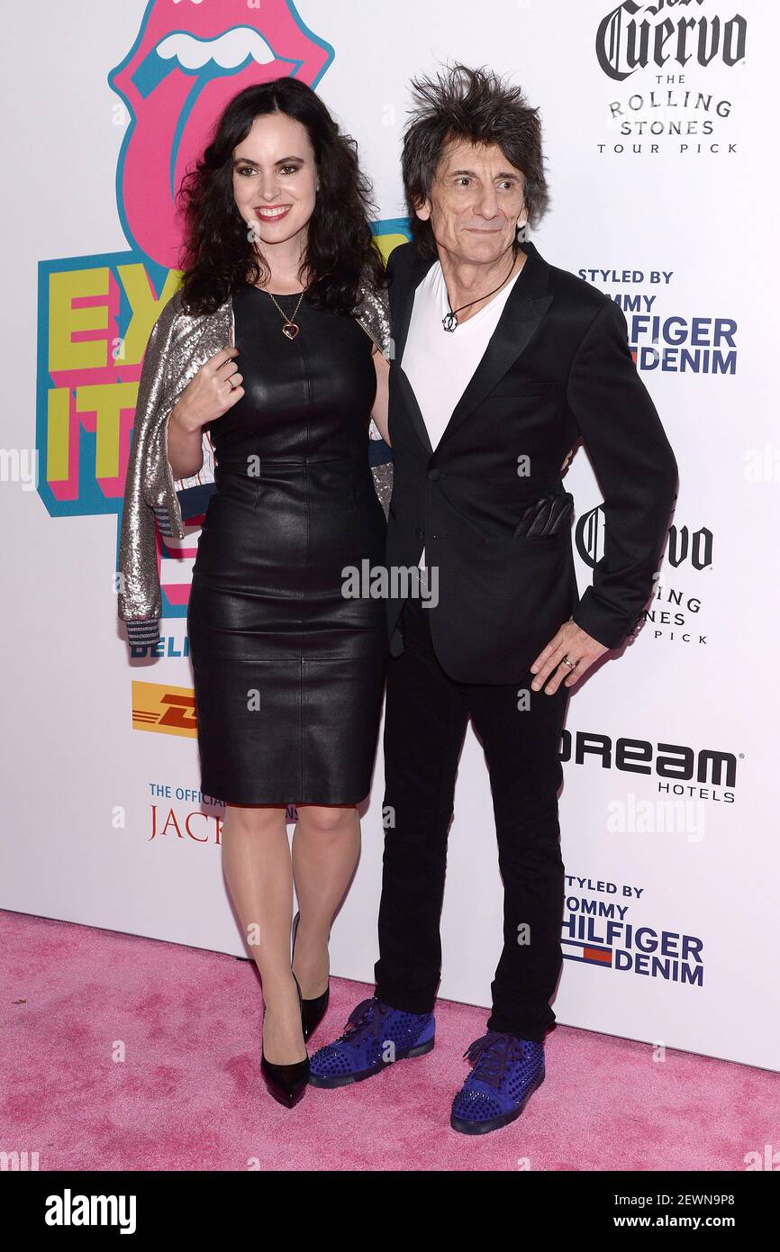 (L-R) Sally Humphreys and Ronnie Woods of the Rolling Stones attend The ...